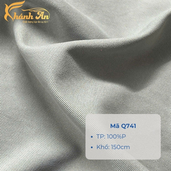 Mã Q741 - Kaki gió giãn - Vải Đẹp Khánh An